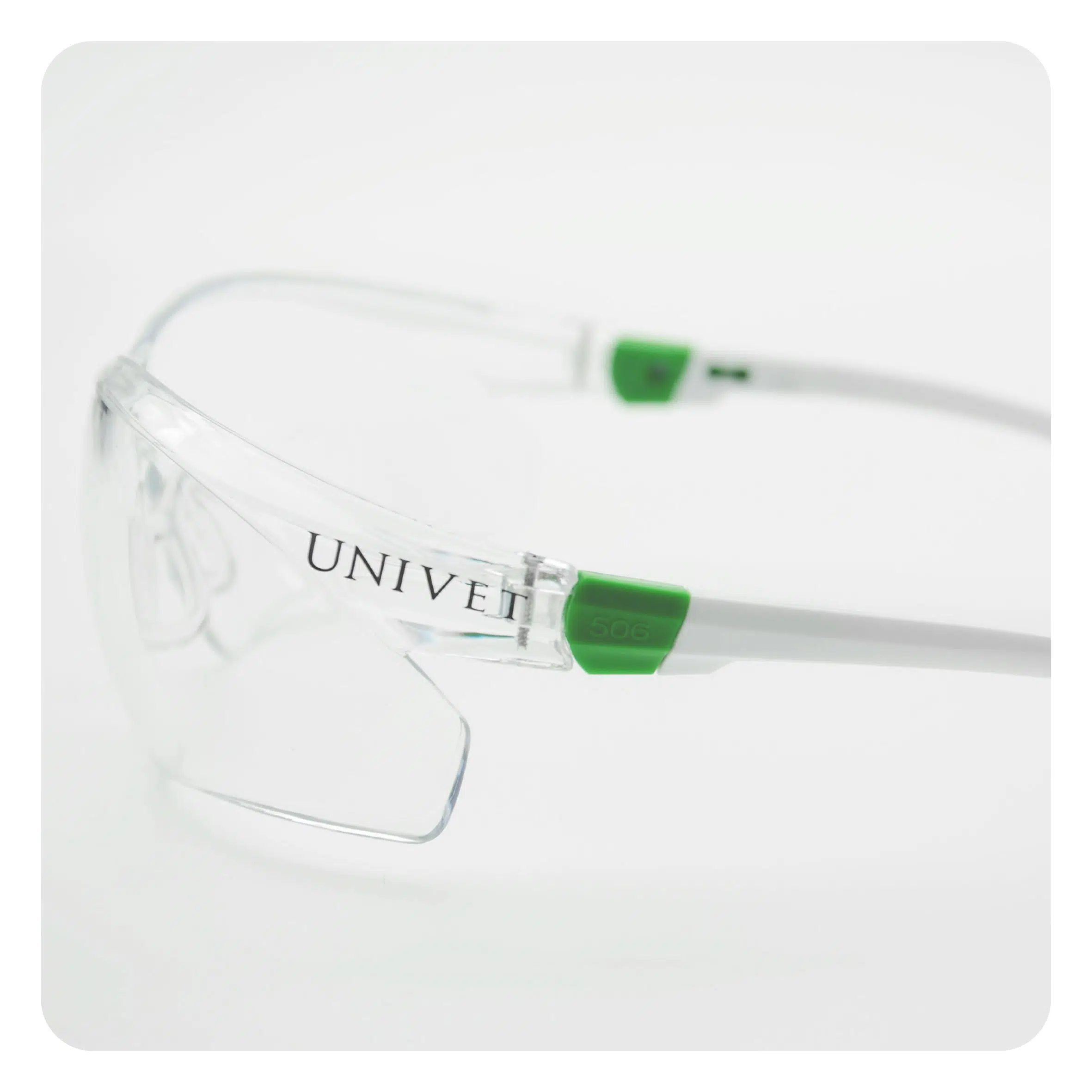 Univet 506 UP Hybrid Clear Plus Ye il Detayl effaf G zl Univet 506 UP Hybrid Clear Plus Ye il Detayl effaf G zl